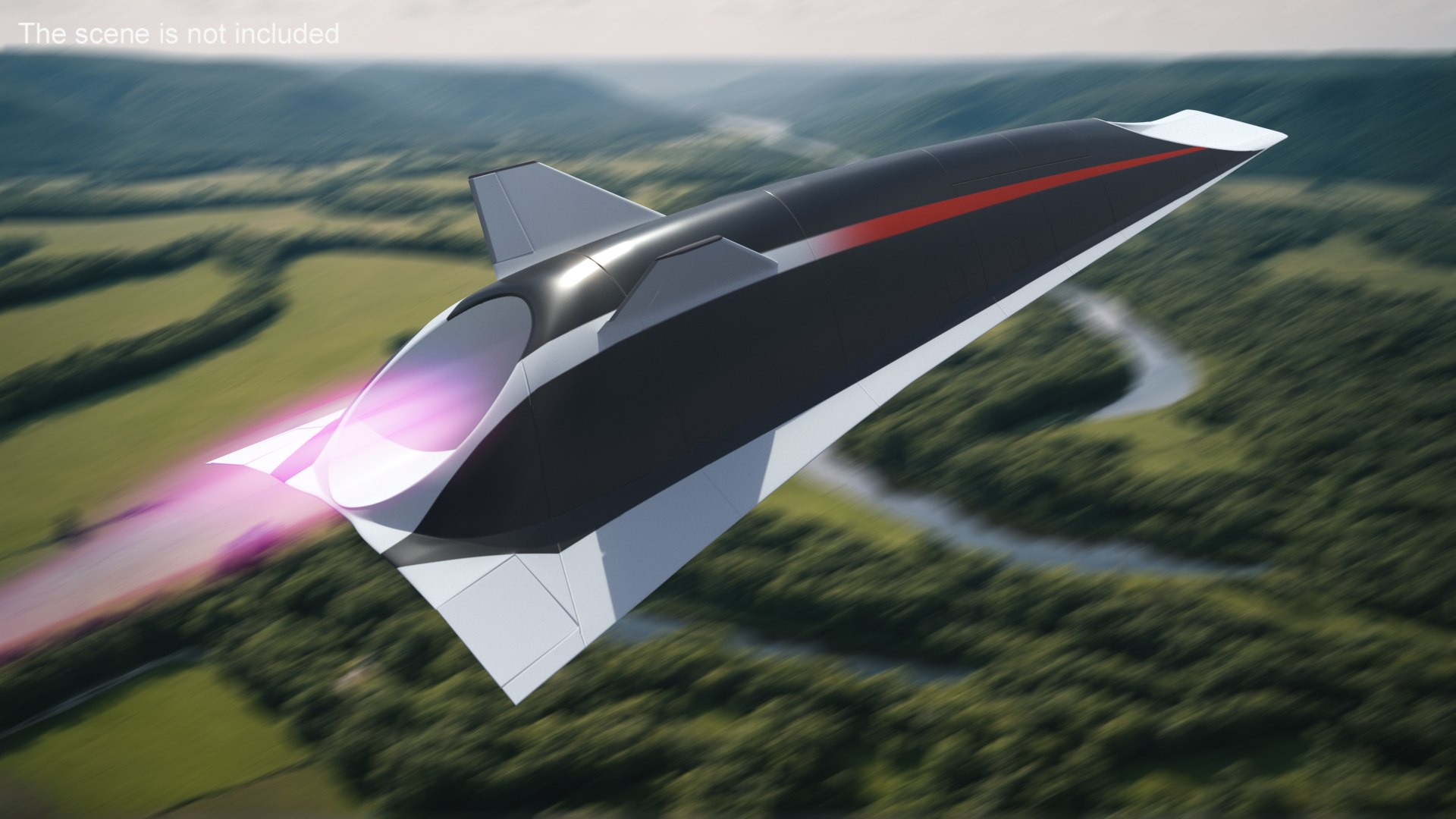 3D Commercial Hypersonic Passenger Plane - TurboSquid 2270109