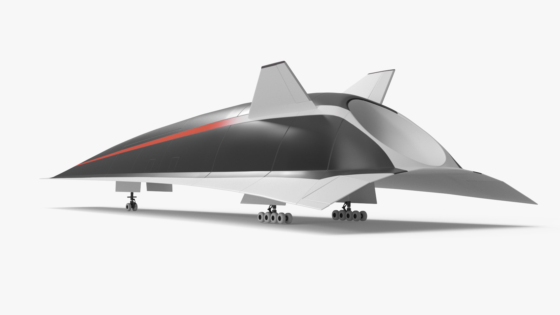 3D Commercial Hypersonic Passenger Plane - TurboSquid 2270109