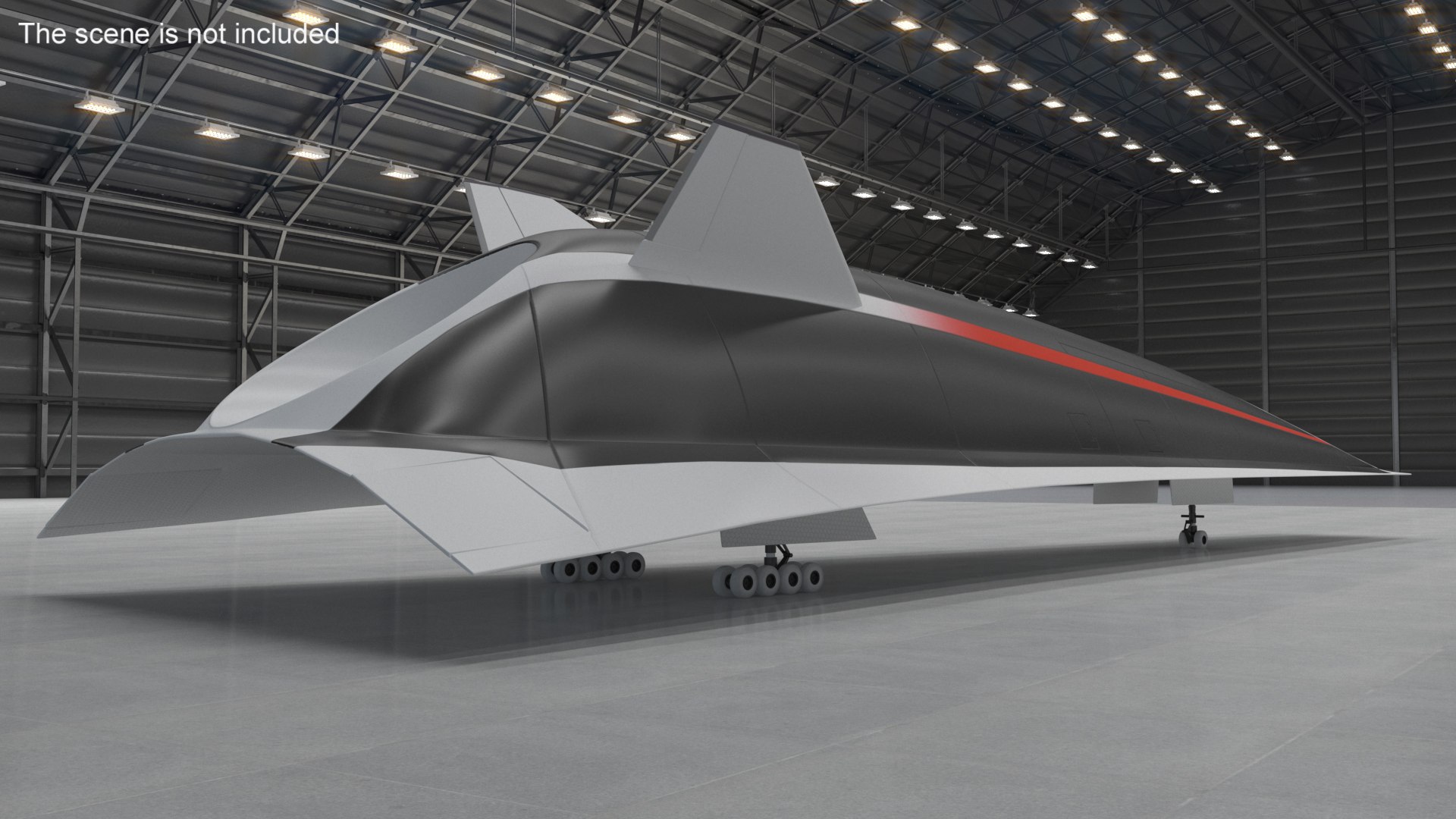 3D Commercial Hypersonic Passenger Plane - TurboSquid 2270109