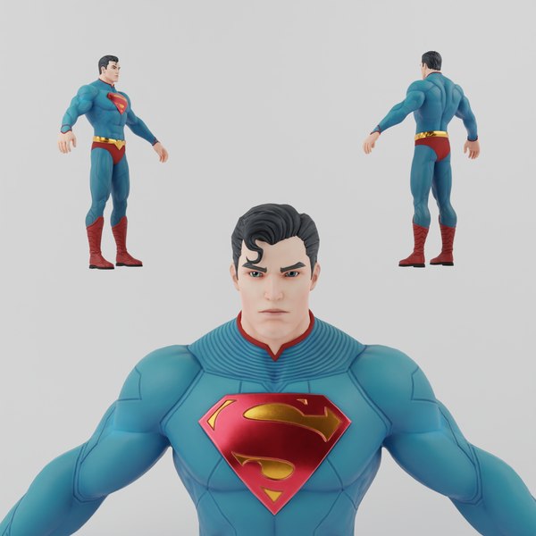 modelo 3d Superman Lowpoly Rigged - TurboSquid 2034490