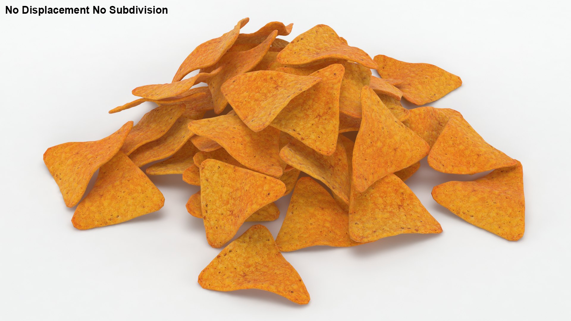 3D Nacho Cheese Doritos Chips Pile model - TurboSquid 1836860
