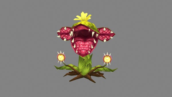 modelo 3d Flower Demon - Monstruo de flores de boca grande - TurboSquid ...