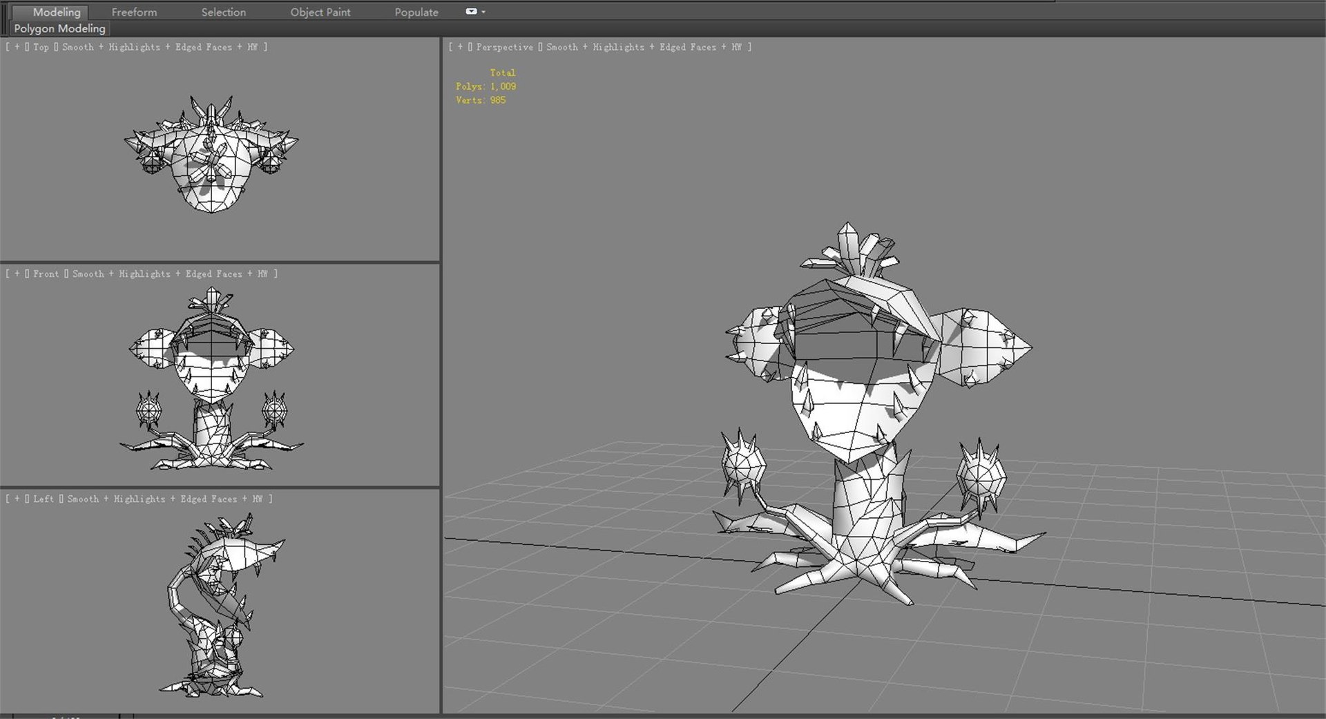 3D Flower Demon - Big Mouth Flower Monster Model - TurboSquid 2265078
