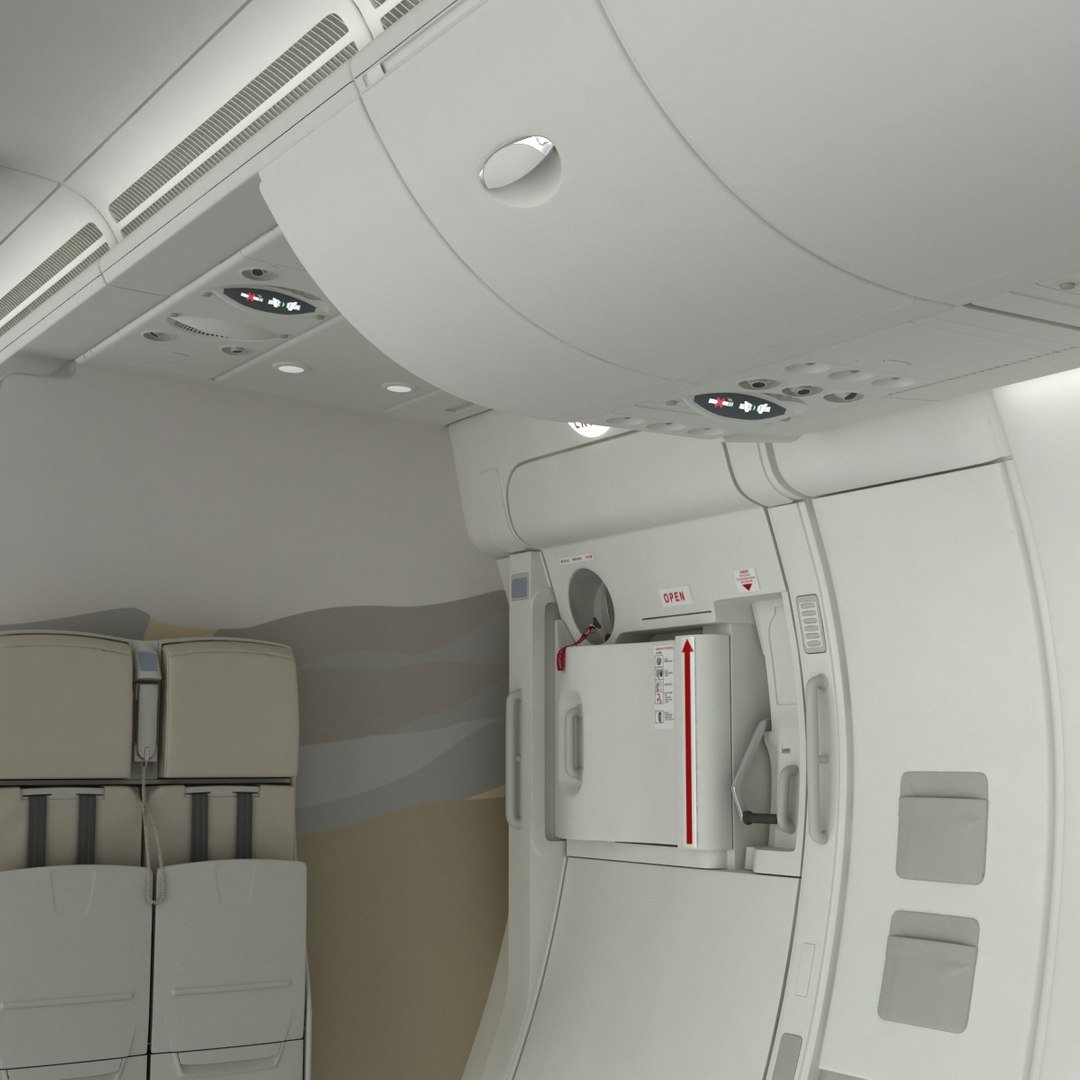 3d emergency exit wall section model