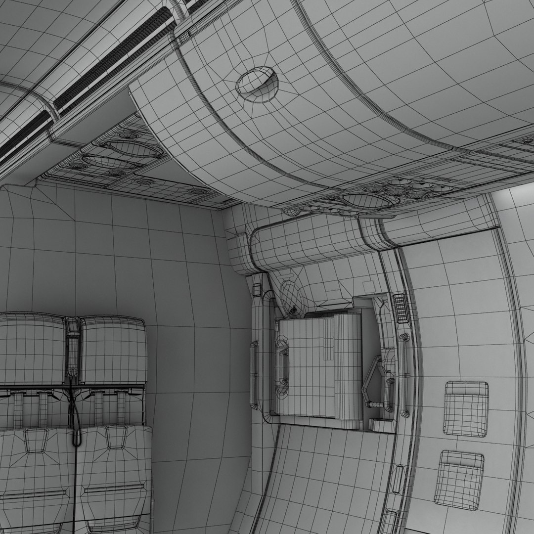 3d emergency exit wall section model