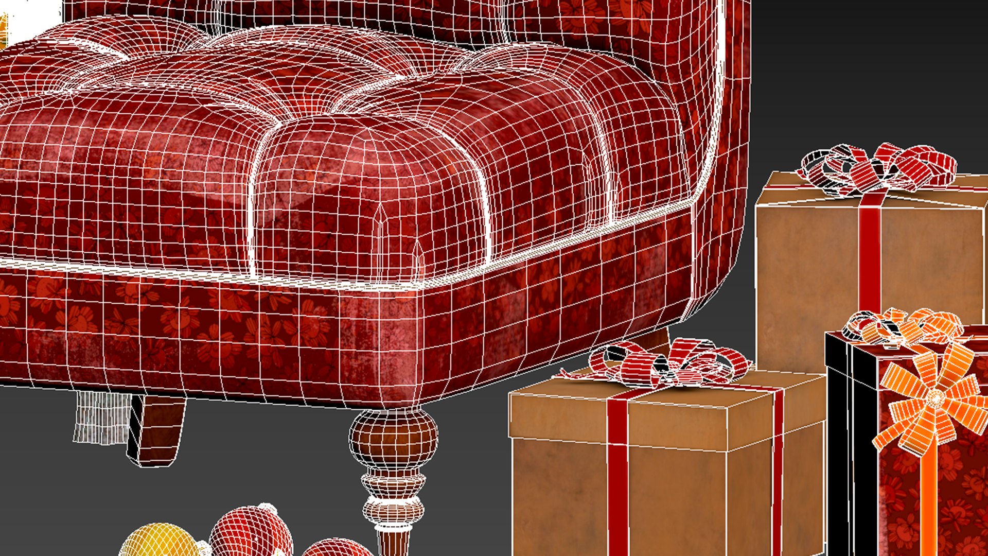 Santa Chair Santa Claus Chair 3D Model - TurboSquid 2328351