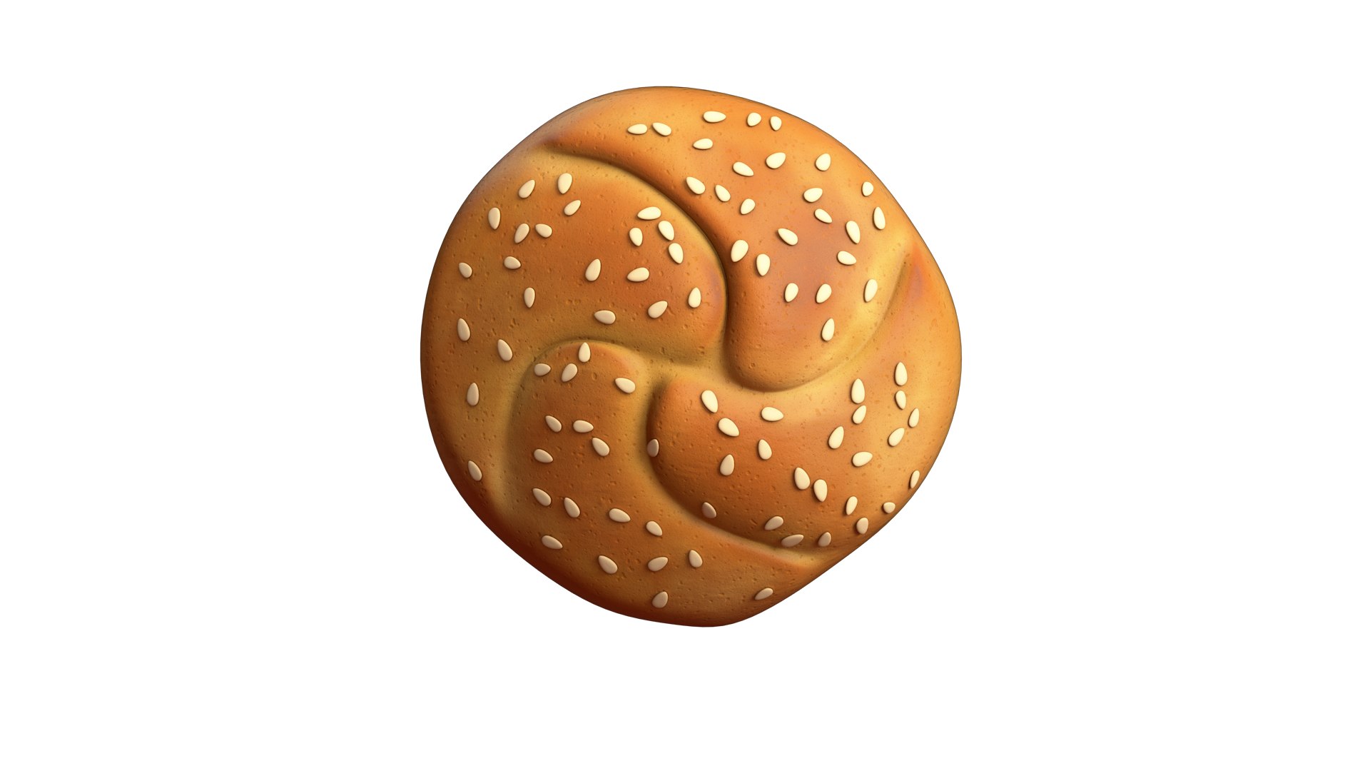 3D Cartoon Bread - TurboSquid 2171307