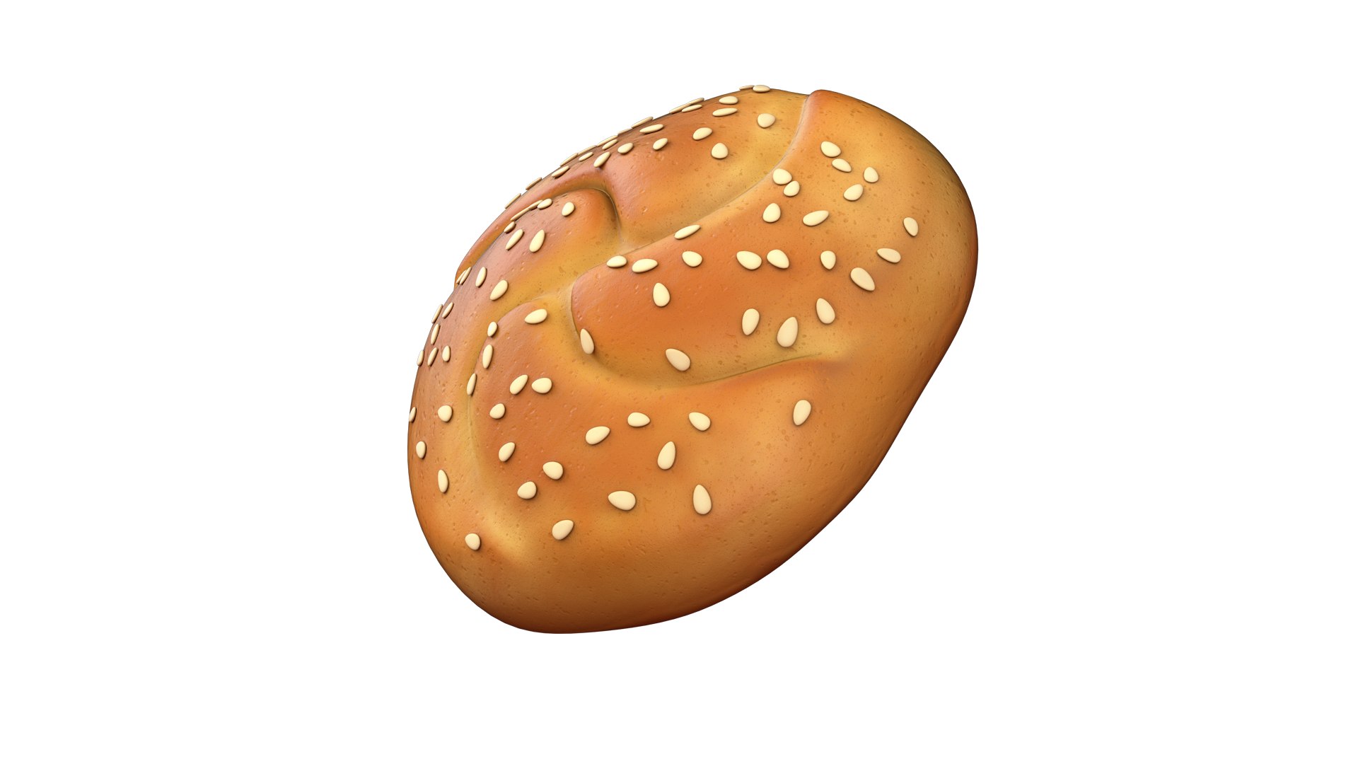 3D Cartoon Bread - TurboSquid 2171307