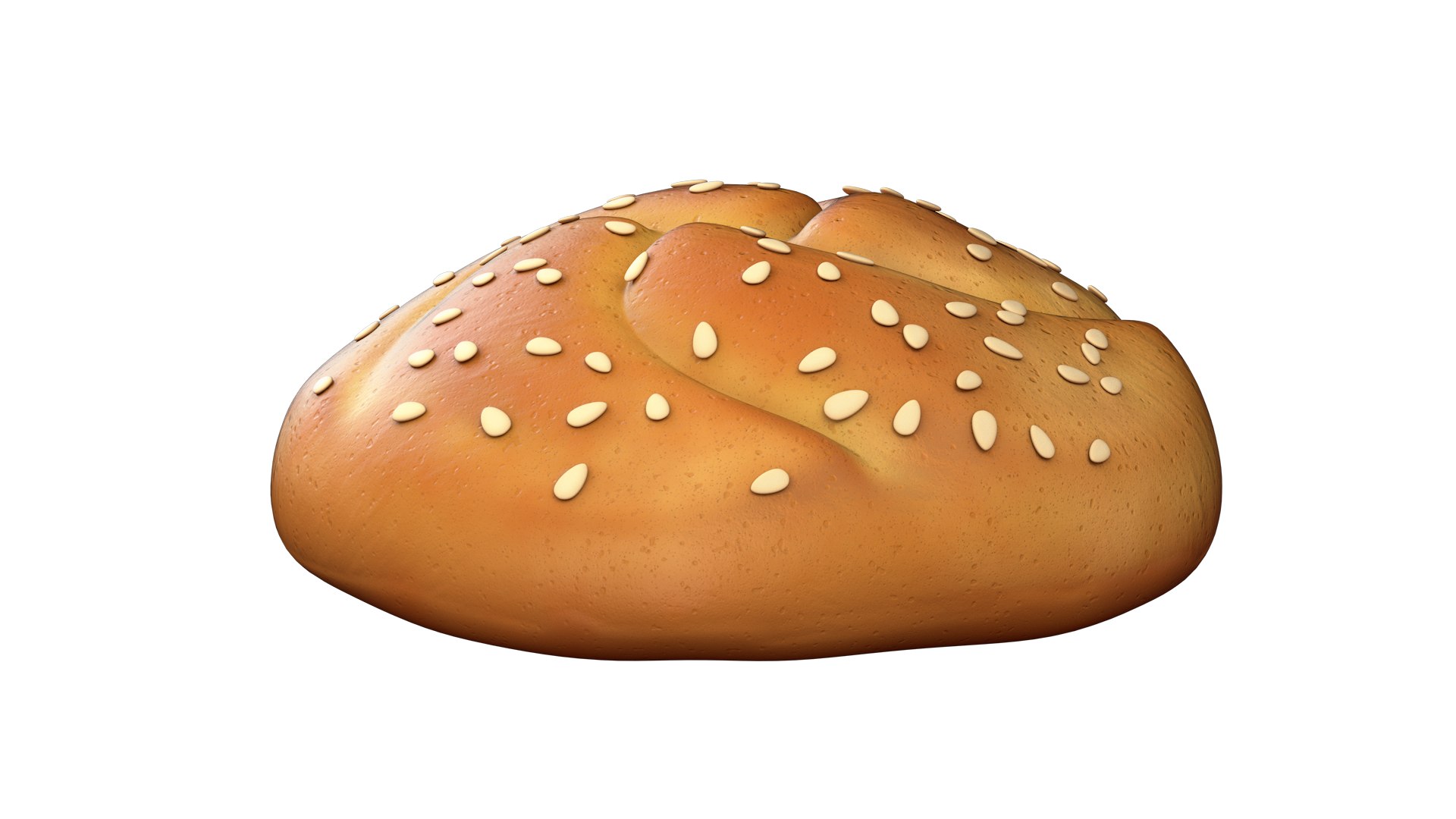 3D Cartoon Bread - TurboSquid 2171307