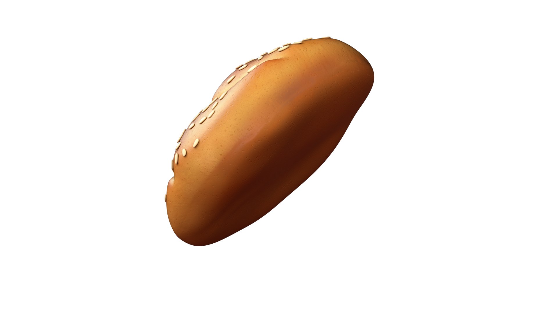 3D Cartoon Bread - TurboSquid 2171307