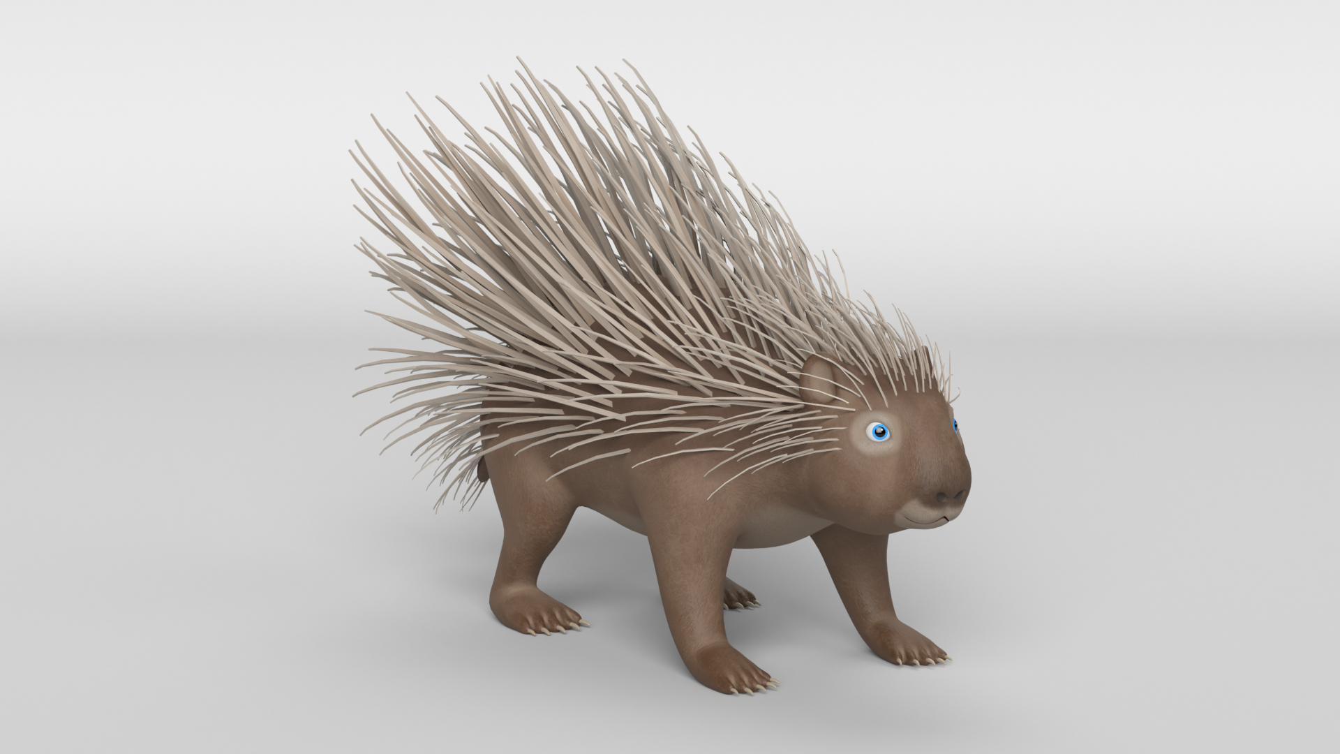 Cartoon Porcupine 3D - TurboSquid 1594752