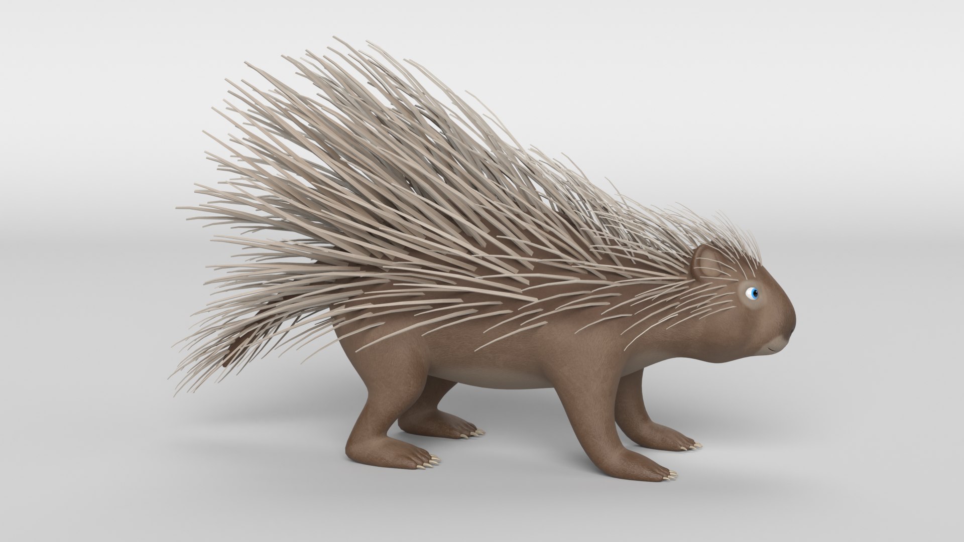 Cartoon Porcupine 3D - TurboSquid 1594752