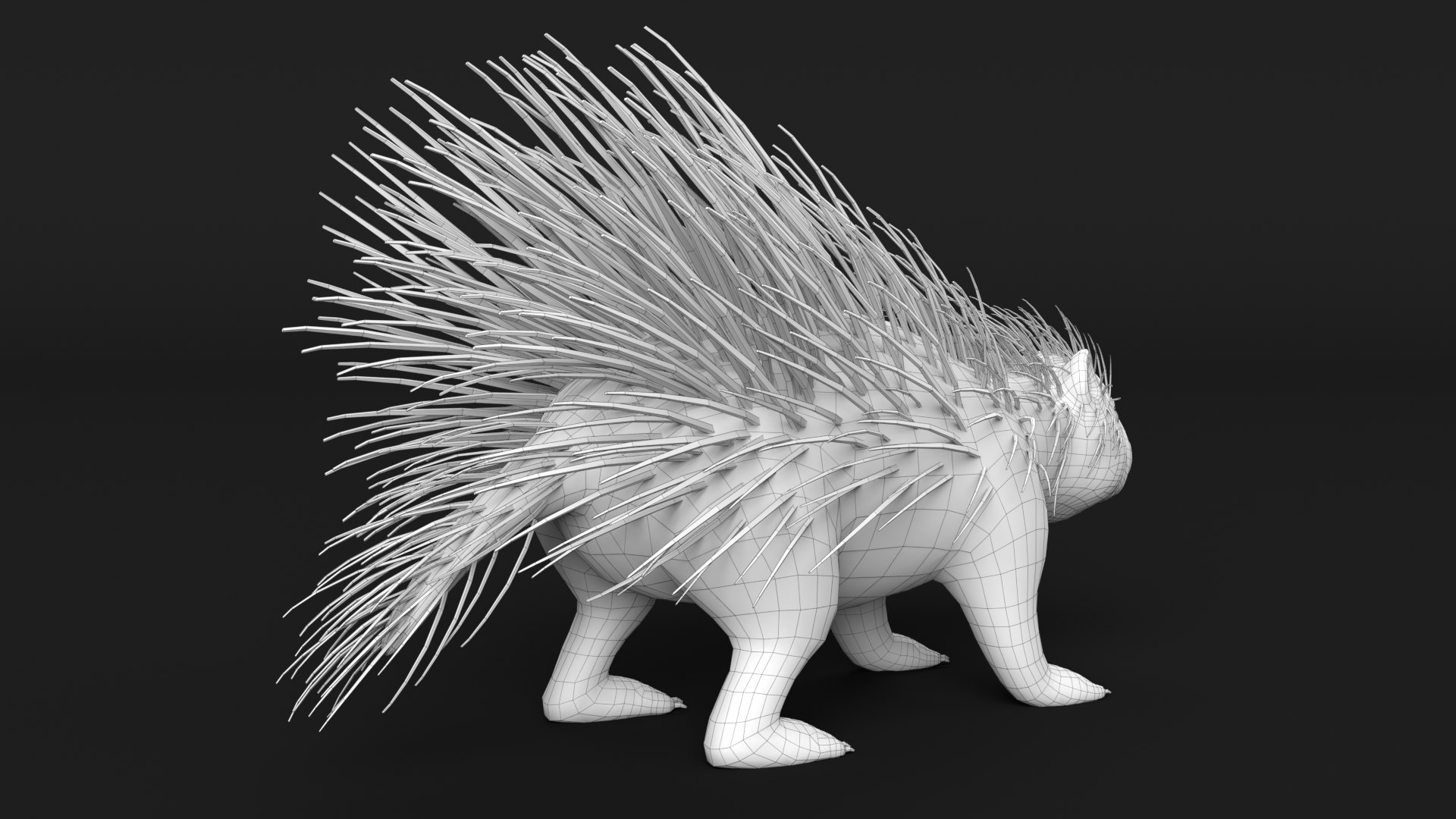 Cartoon Porcupine 3D - TurboSquid 1594752