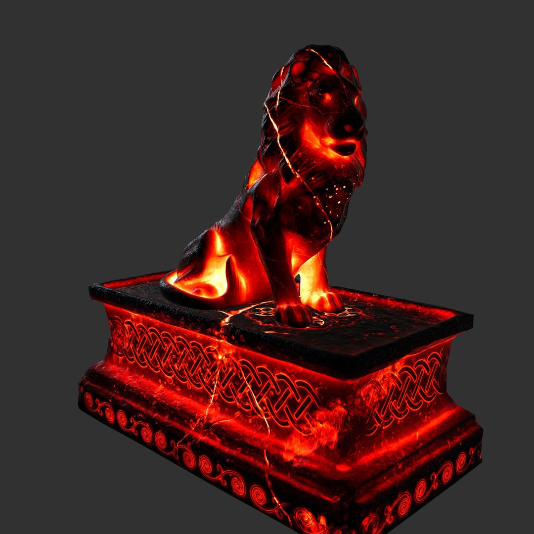 Lion Base 3D Model - TurboSquid 1195715