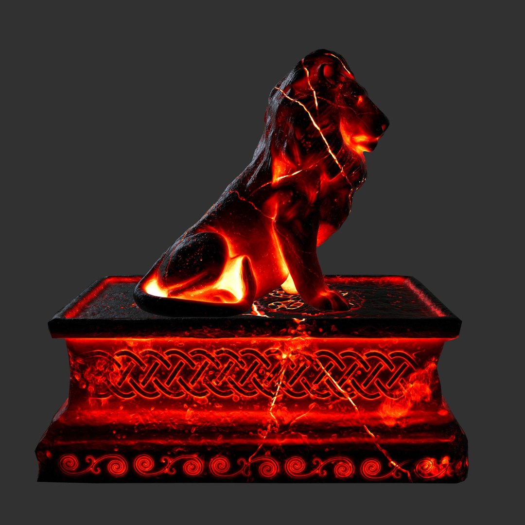 Lion Base 3D Model - TurboSquid 1195715