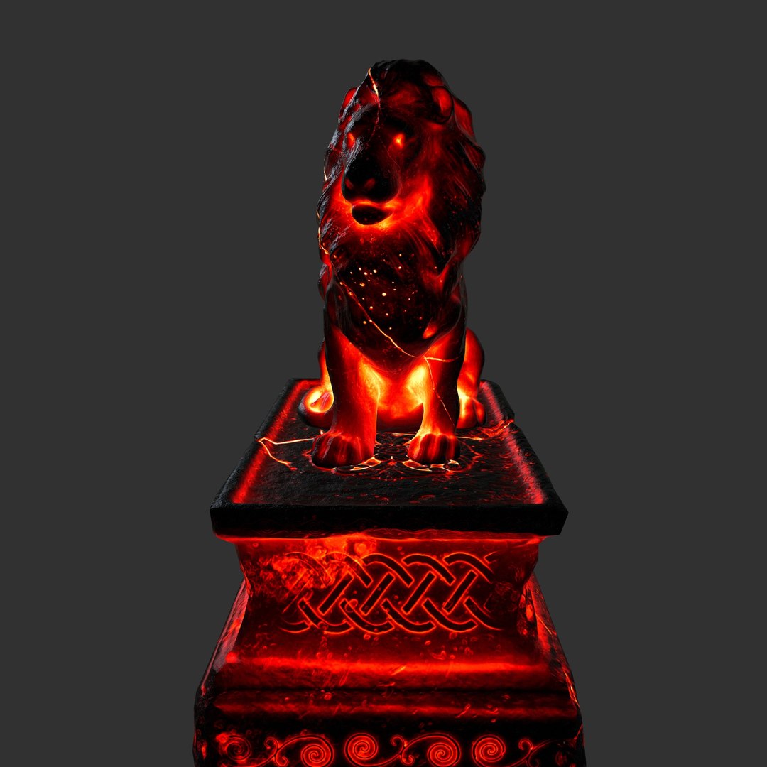 Lion Base 3D Model - TurboSquid 1195715