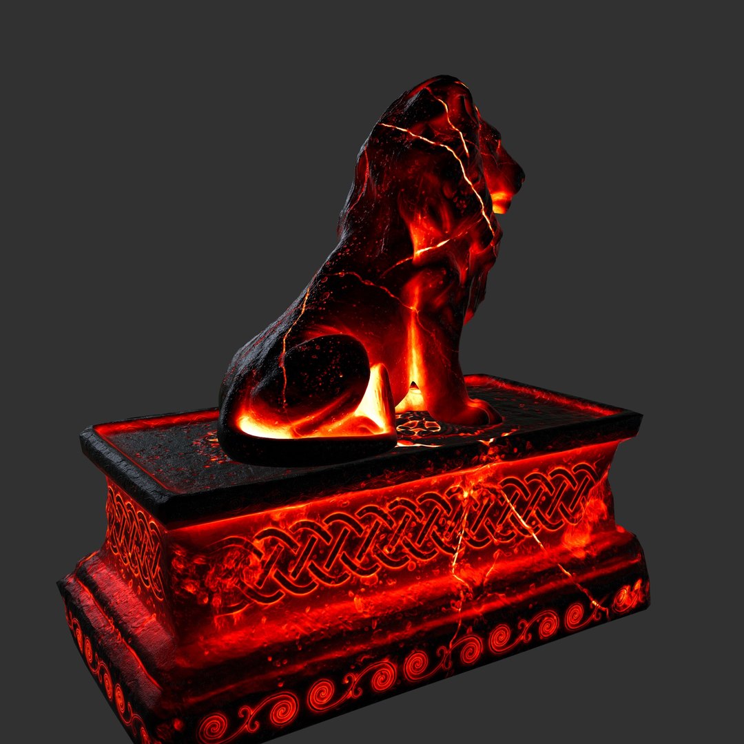 Lion Base 3D Model - TurboSquid 1195715