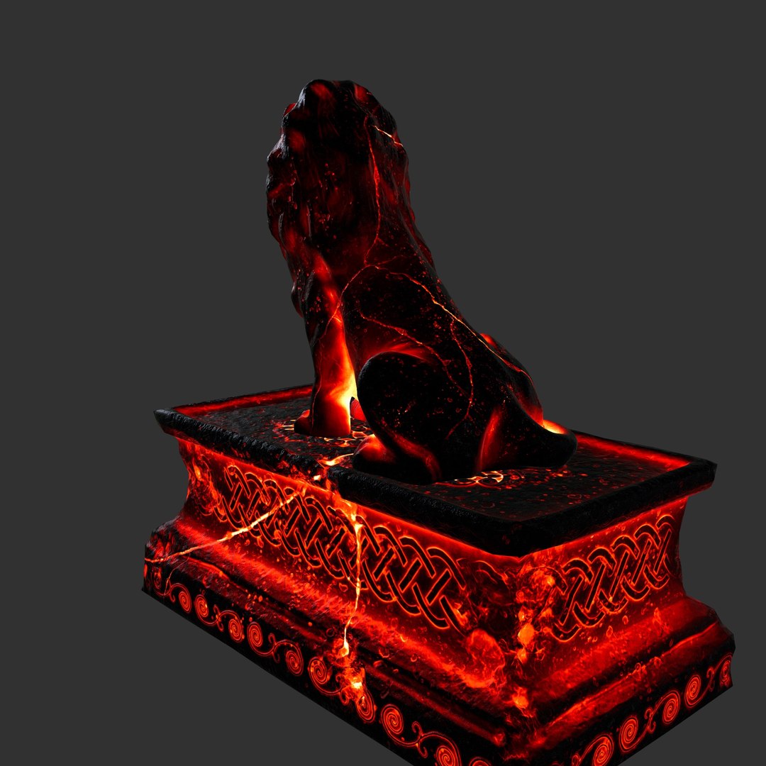 Lion Base 3D Model - TurboSquid 1195715