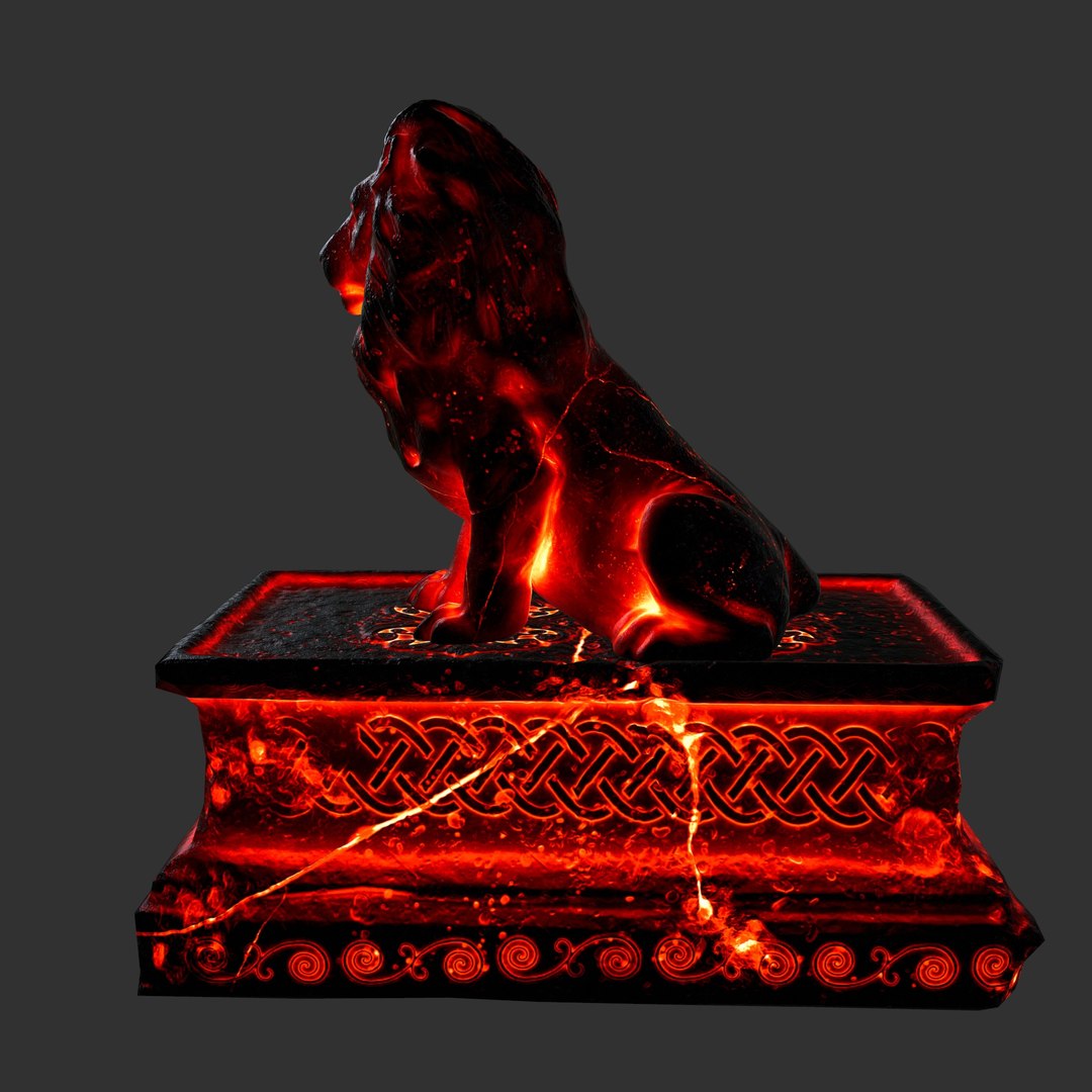 Lion Base 3D Model - TurboSquid 1195715