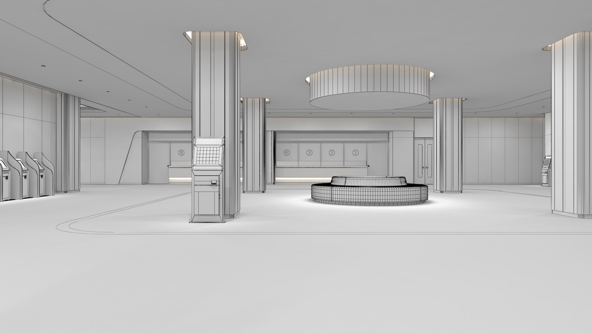 Modern Hall 50 3D Model - TurboSquid 2331950