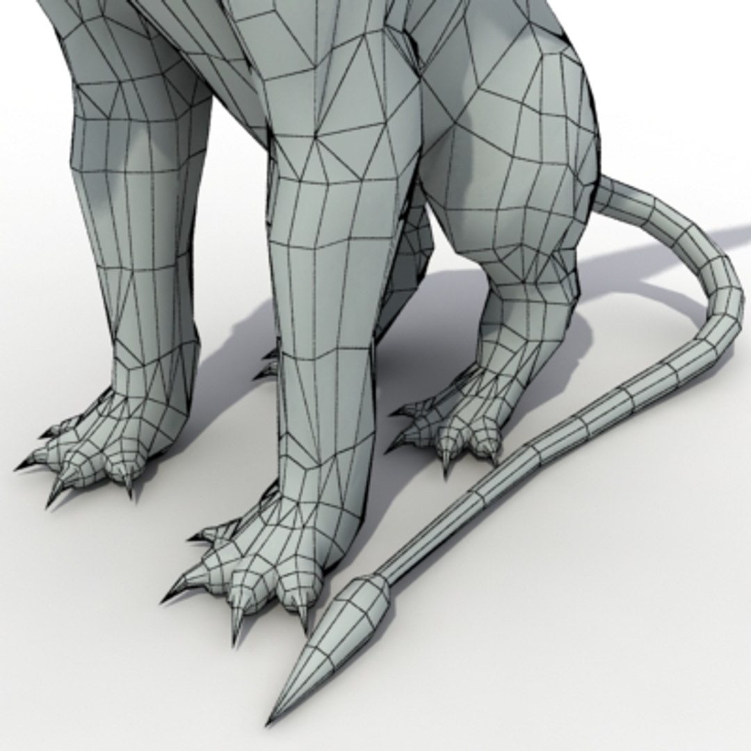 3dsmax Stone Gryphon