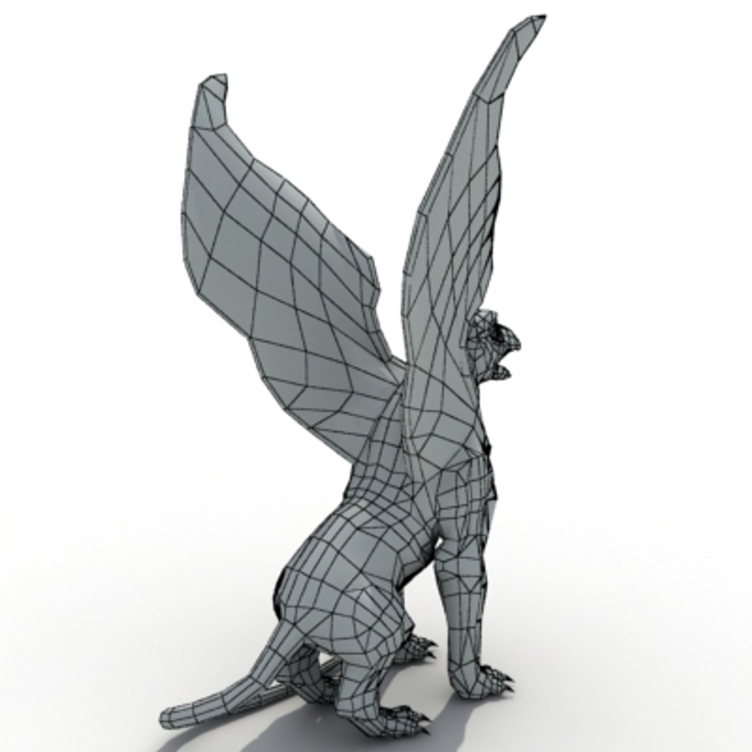3dsmax Stone Gryphon