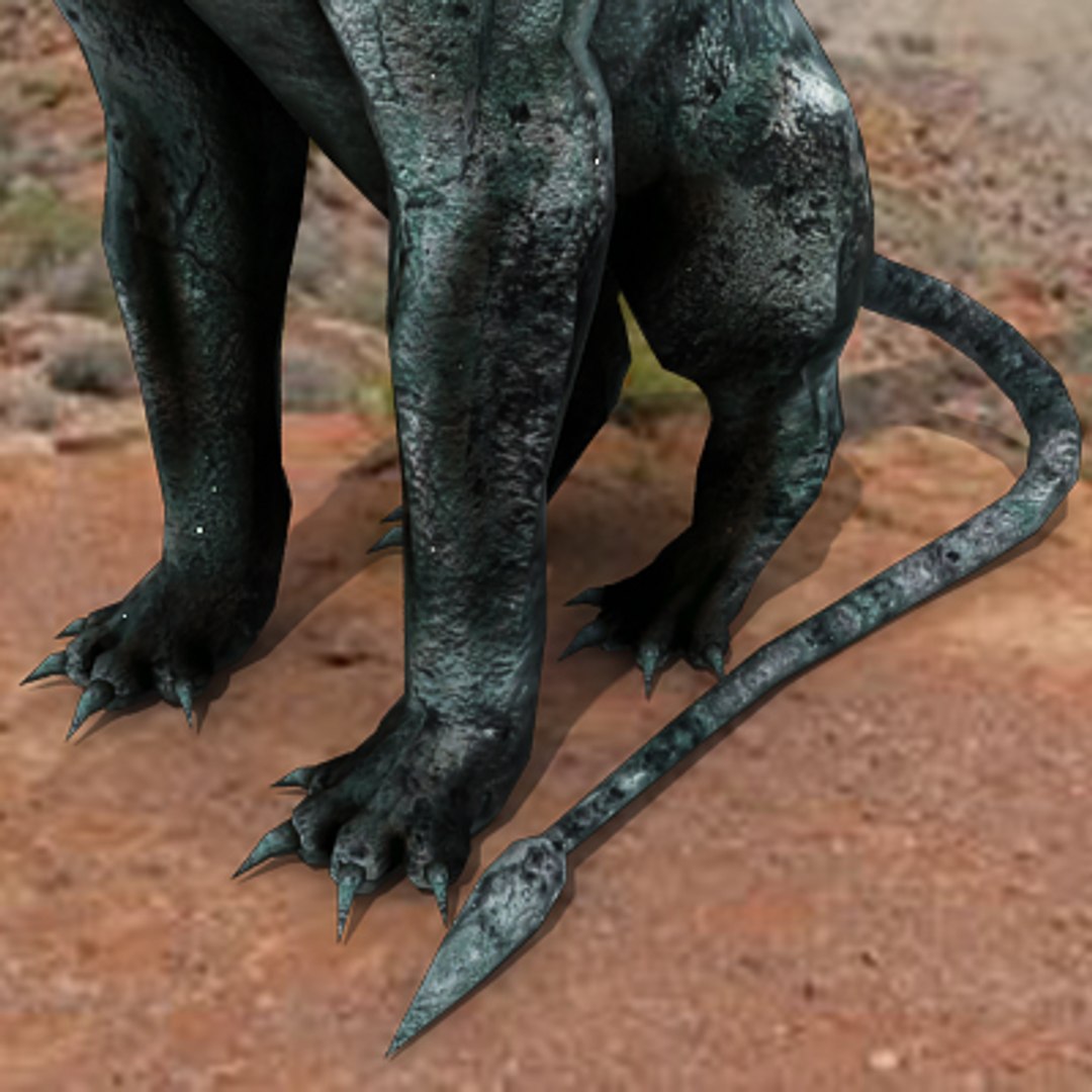 3dsmax Stone Gryphon