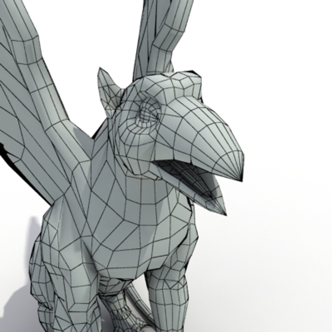 3dsmax Stone Gryphon