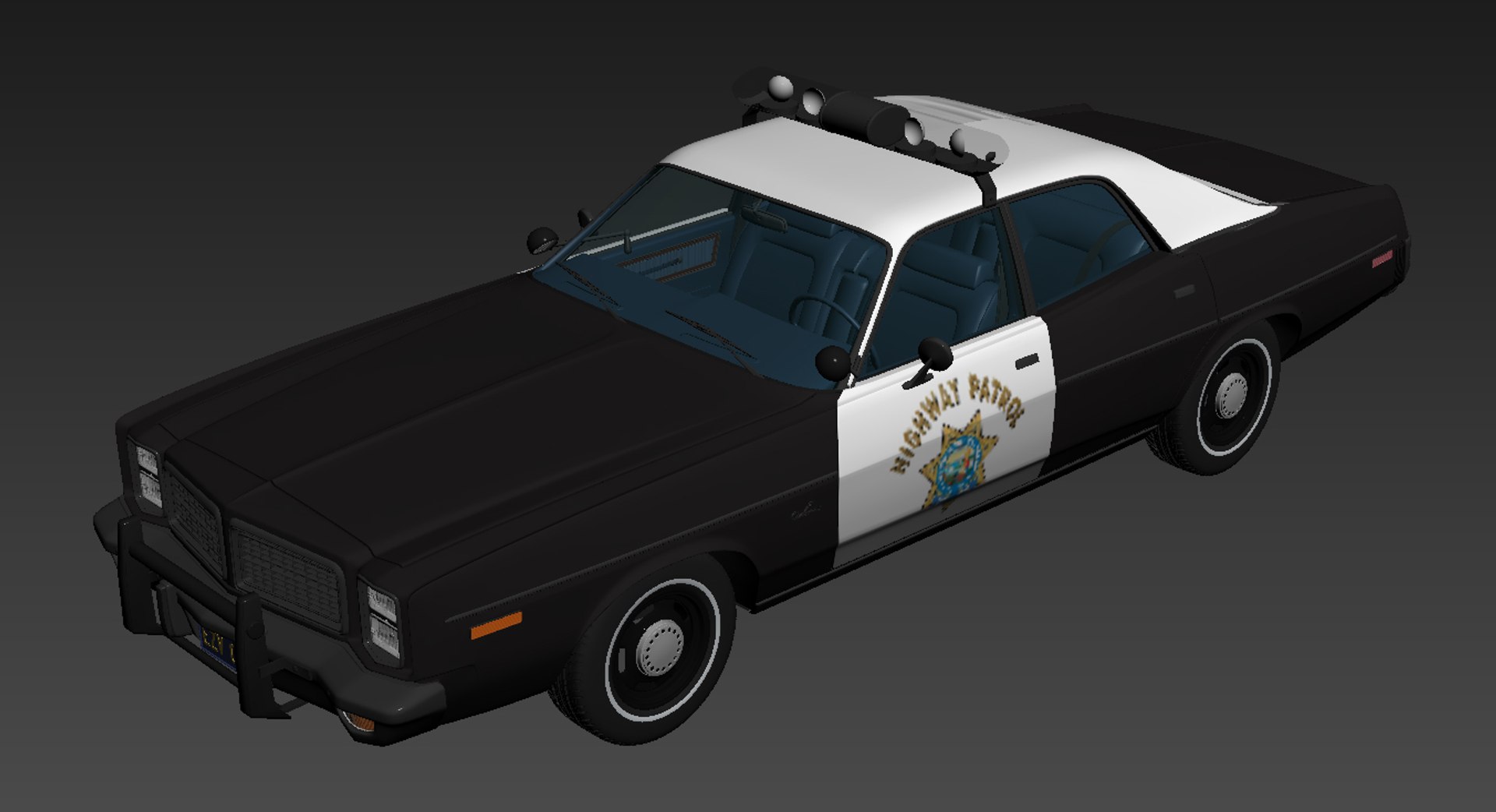 3D Dodge Monaco Police 1978 Model - TurboSquid 2073493
