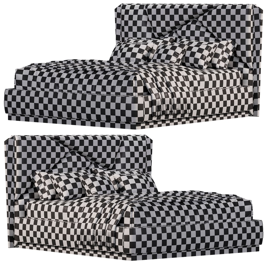 Mascari Bed 3D Model - TurboSquid 2400870