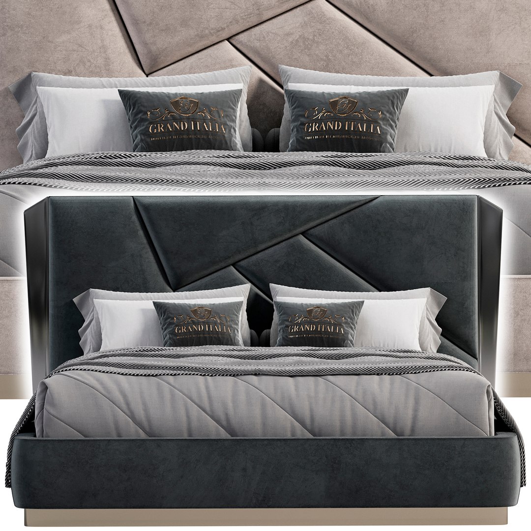 Mascari Bed 3D Model - TurboSquid 2400870