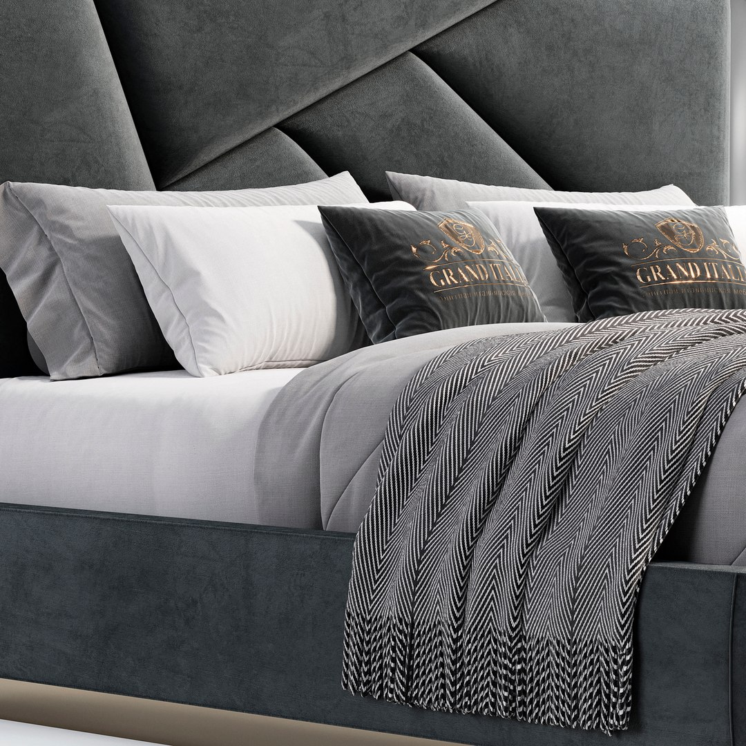 Mascari Bed 3D Model - TurboSquid 2400870