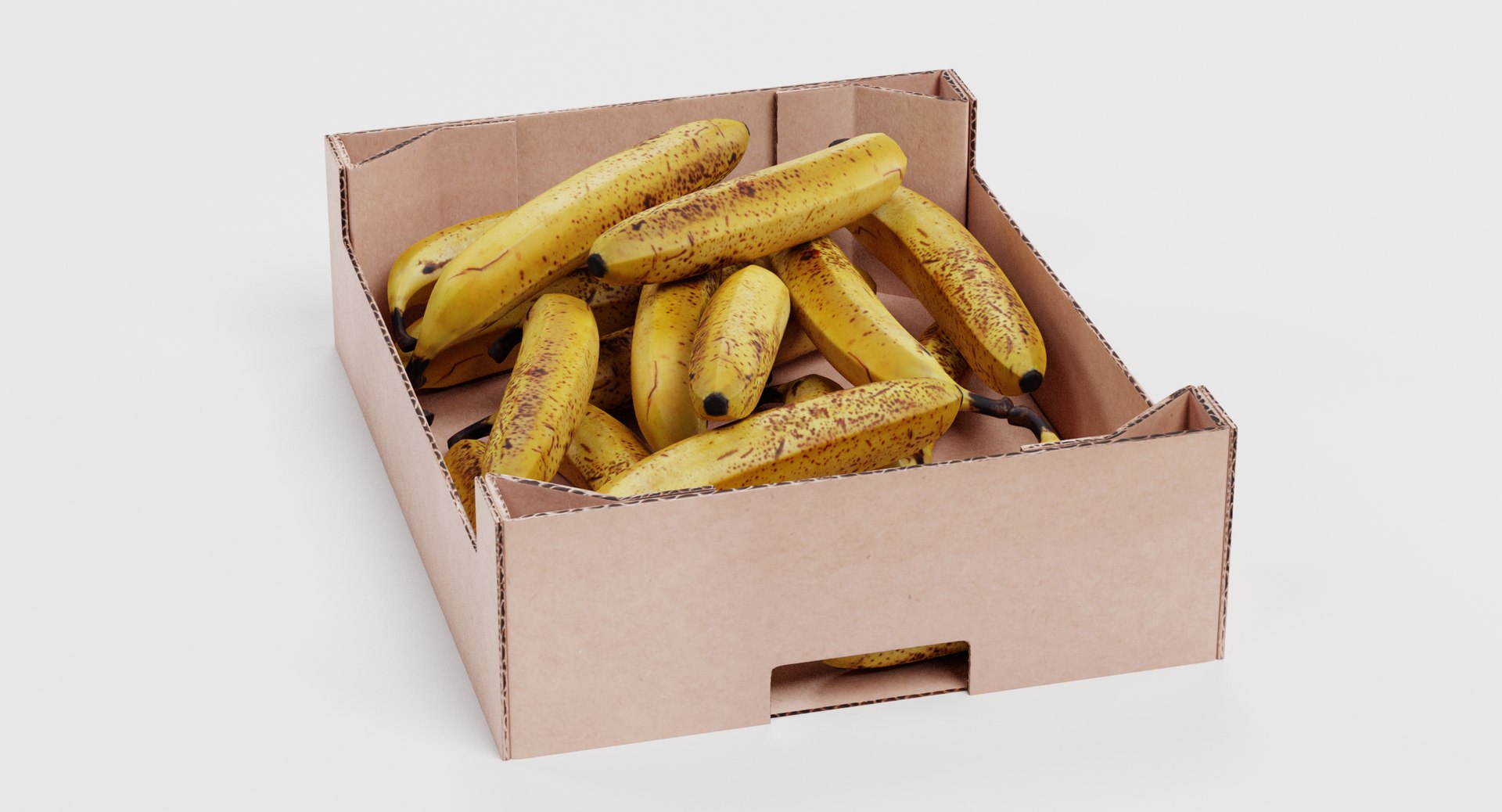 Bananas Box 3D - TurboSquid 1405404