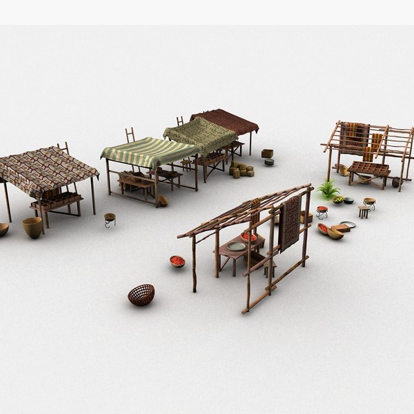 3ds max scene oriental marketplace