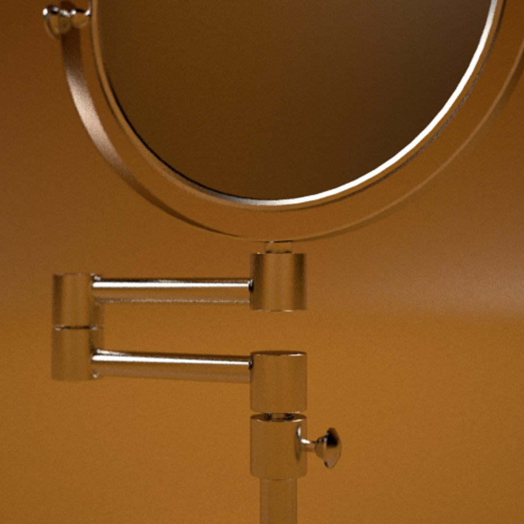 3d bathroom foot mirror model
