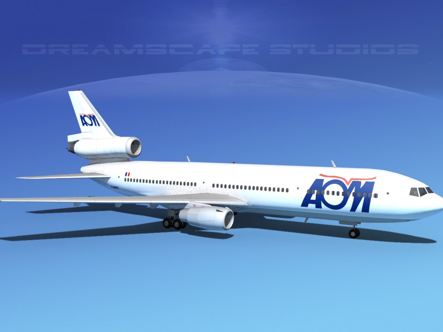 3d Douglas Dc-10 Model