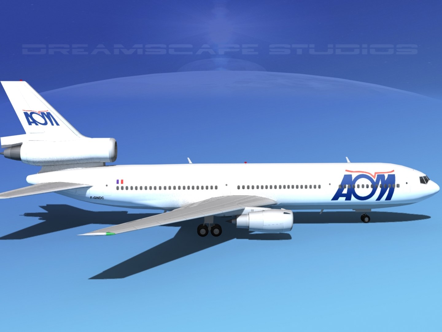 3d Douglas Dc-10 Model