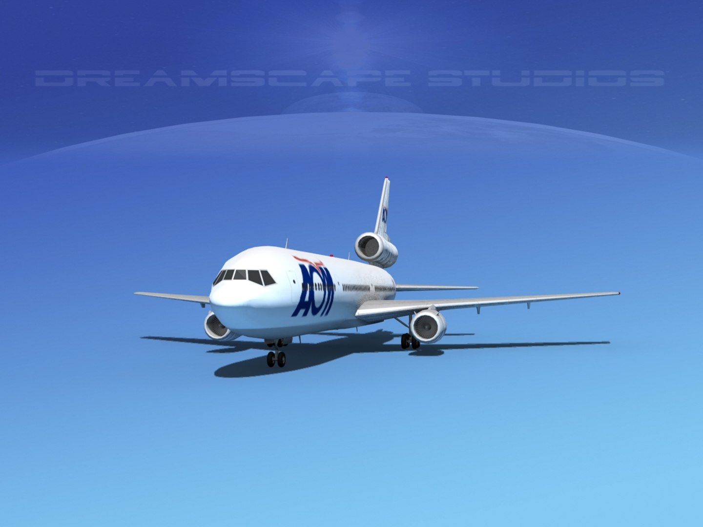 3d Douglas Dc-10 Model