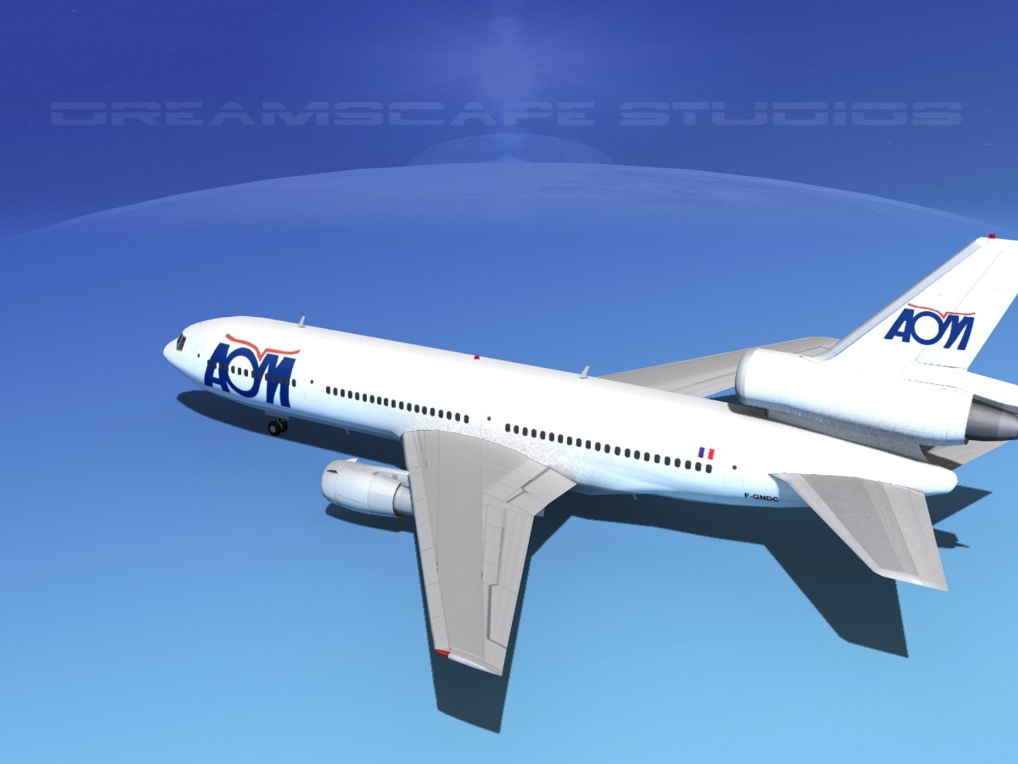 3d Douglas Dc-10 Model