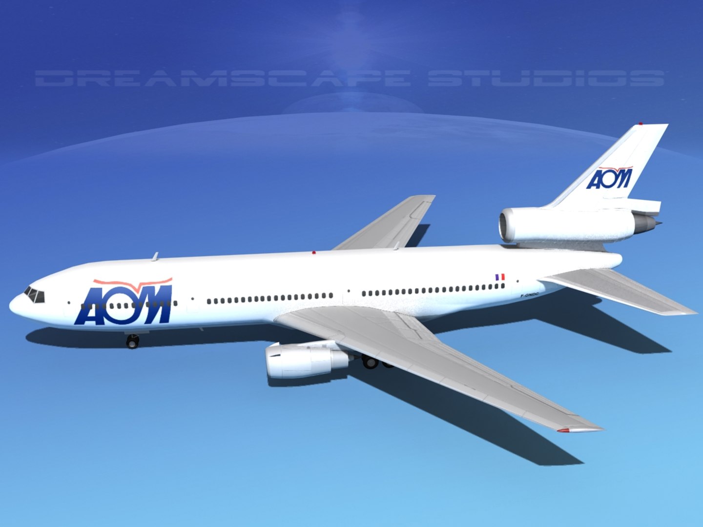 3d Douglas Dc-10 Model