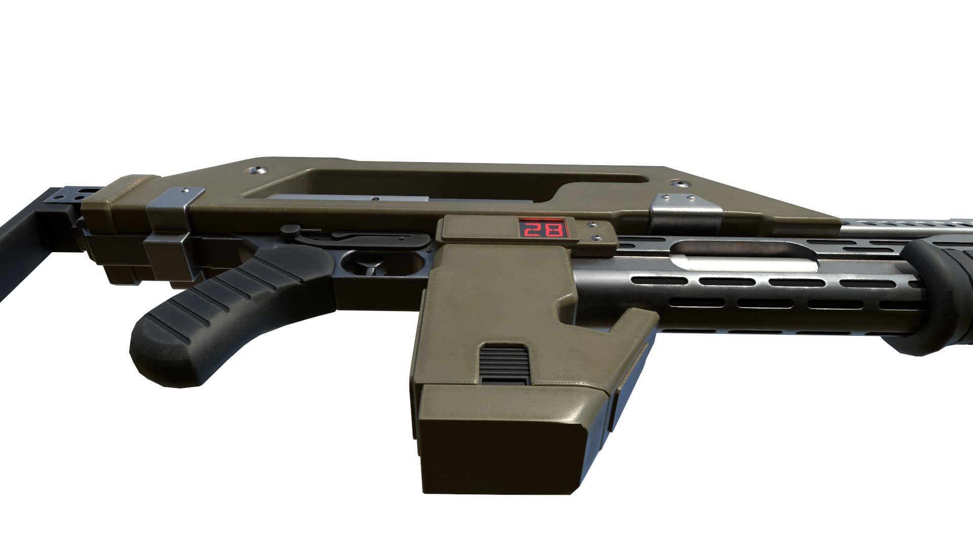 M41A Alien Pulse Rifle 3D Model - TurboSquid 1730022