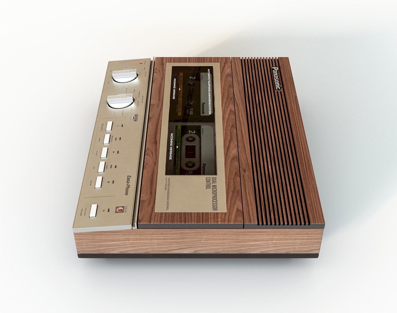 Vintage Panasonic Answering Machine 1 3D Model - TurboSquid 2079572