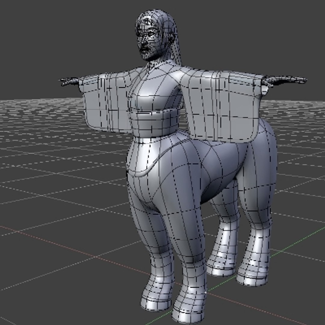 3d Model Japanese Female Centaur Human