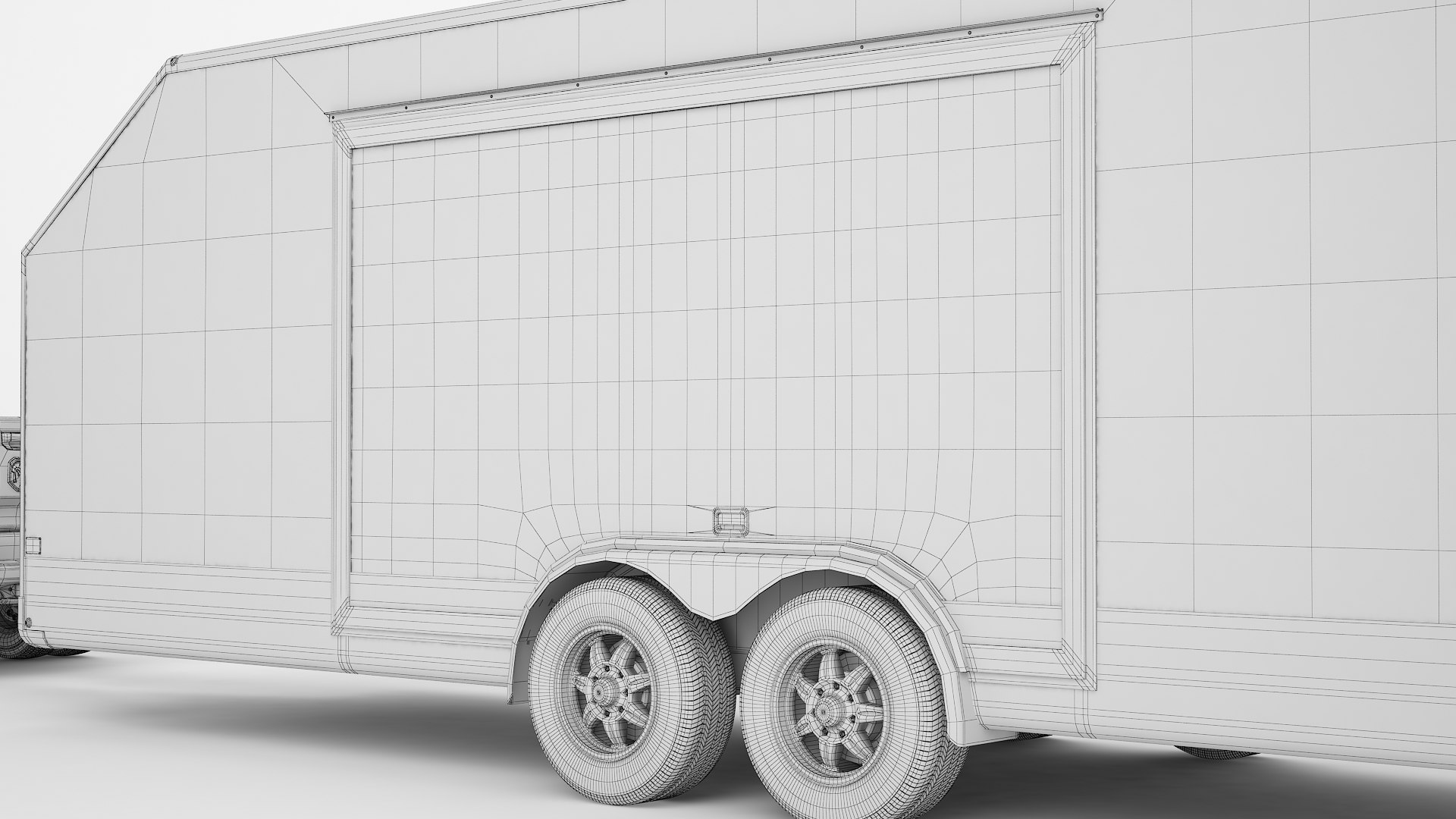 3D Dodge Ram 3500 HD 2021 Car Hauler Trailer 04 - TurboSquid 2112797