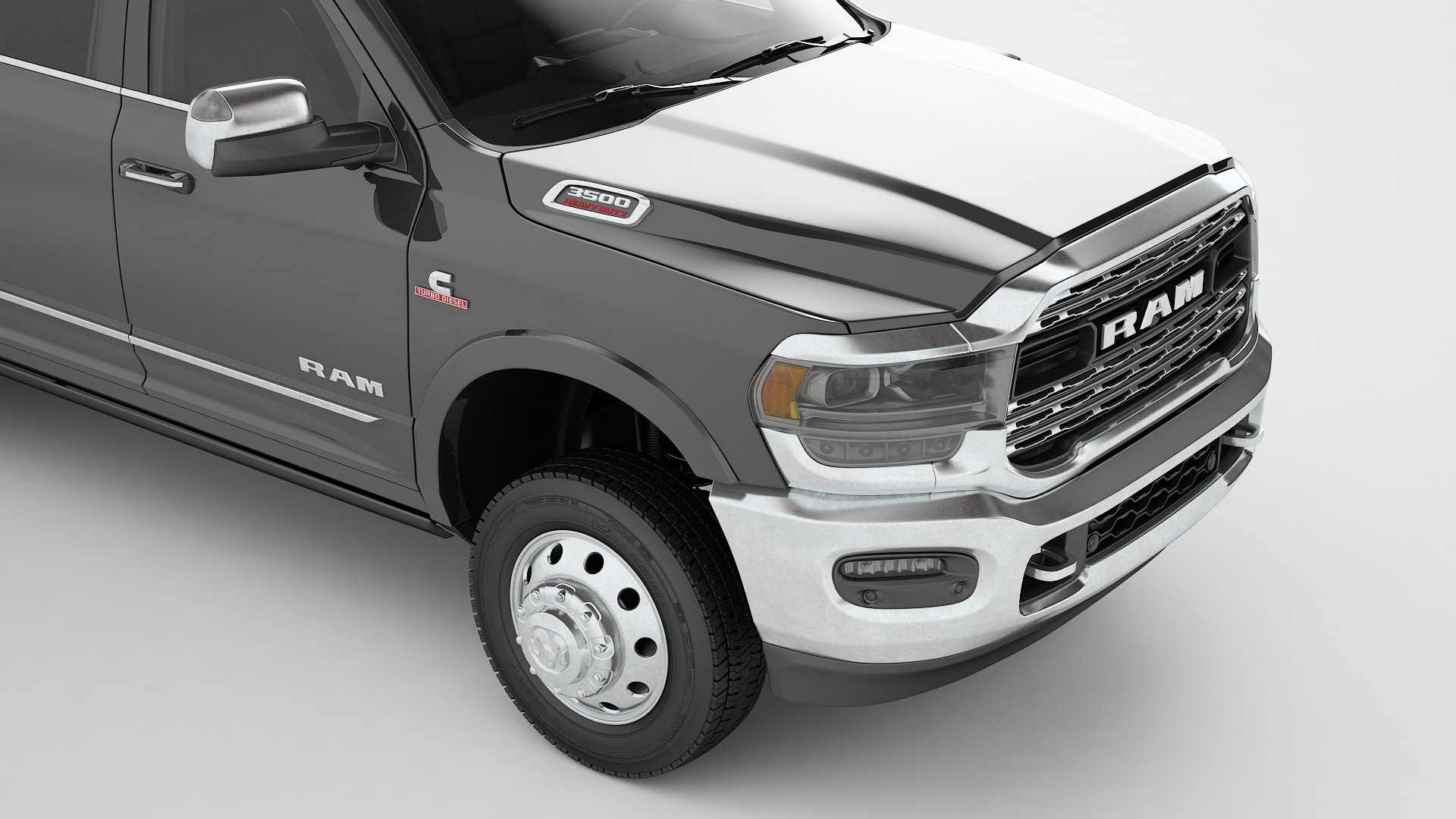 3D Dodge Ram 3500 HD 2021 Car Hauler Trailer 04 - TurboSquid 2112797