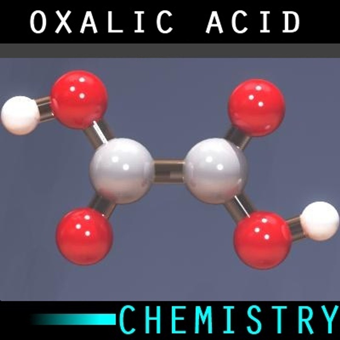 3d Molecule Oxalic Acid Model