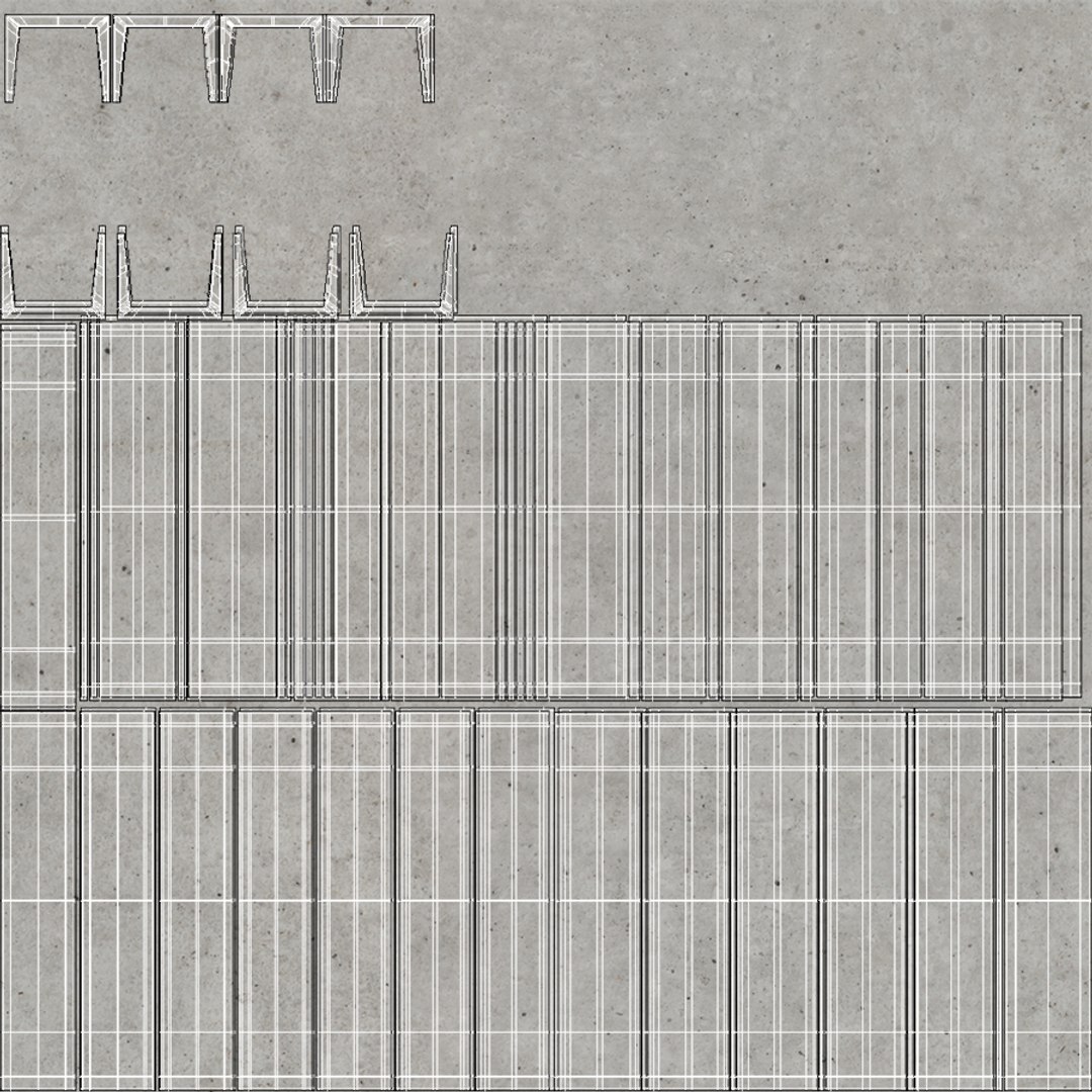 3D Model Concrete Trenches - TurboSquid 2142092