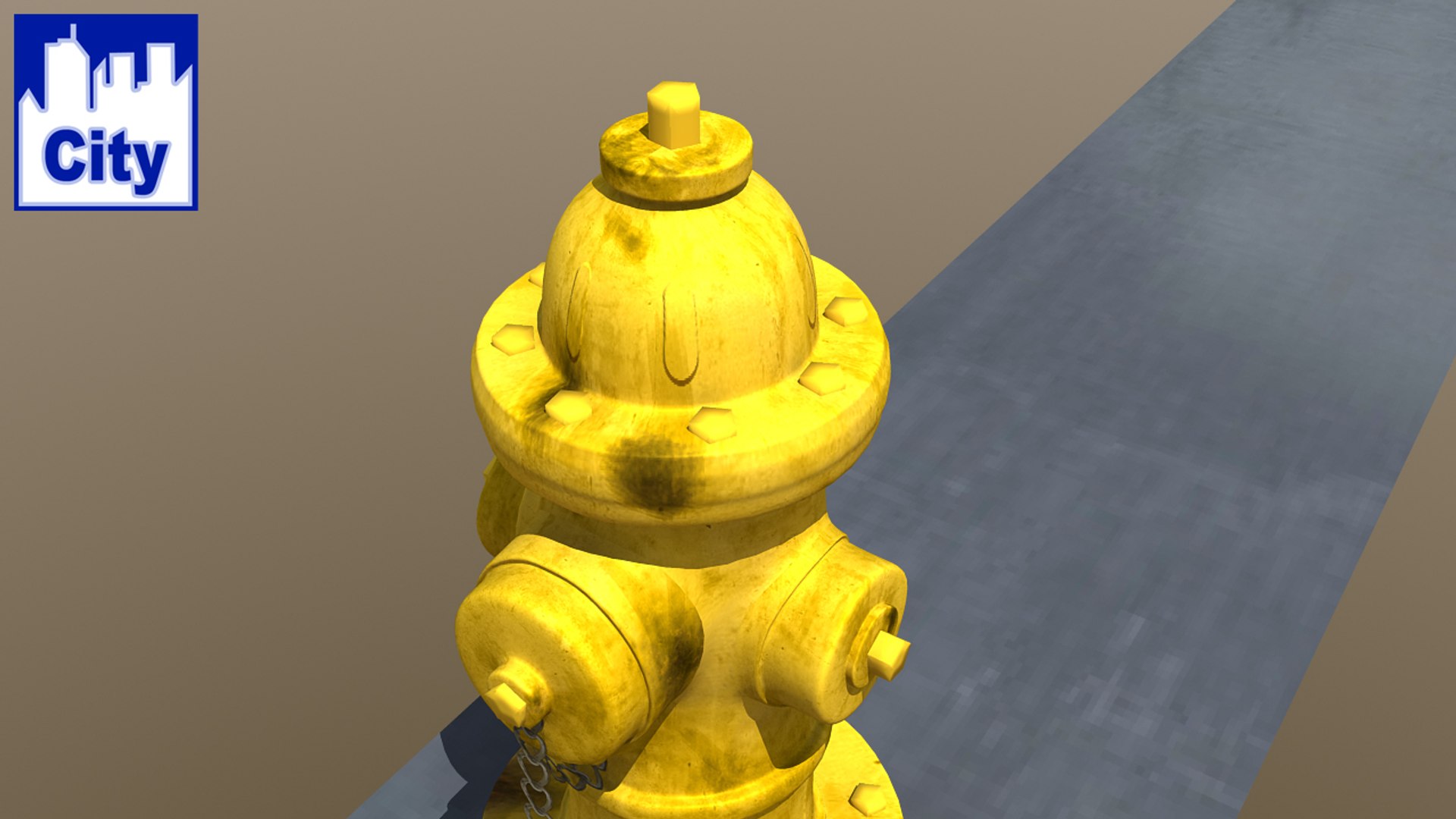 3d city hydrant