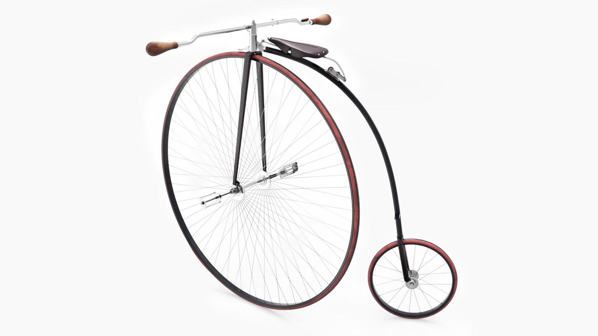3D Antique High Wheeler Rigged For Cinema 4D - TurboSquid 2374922
