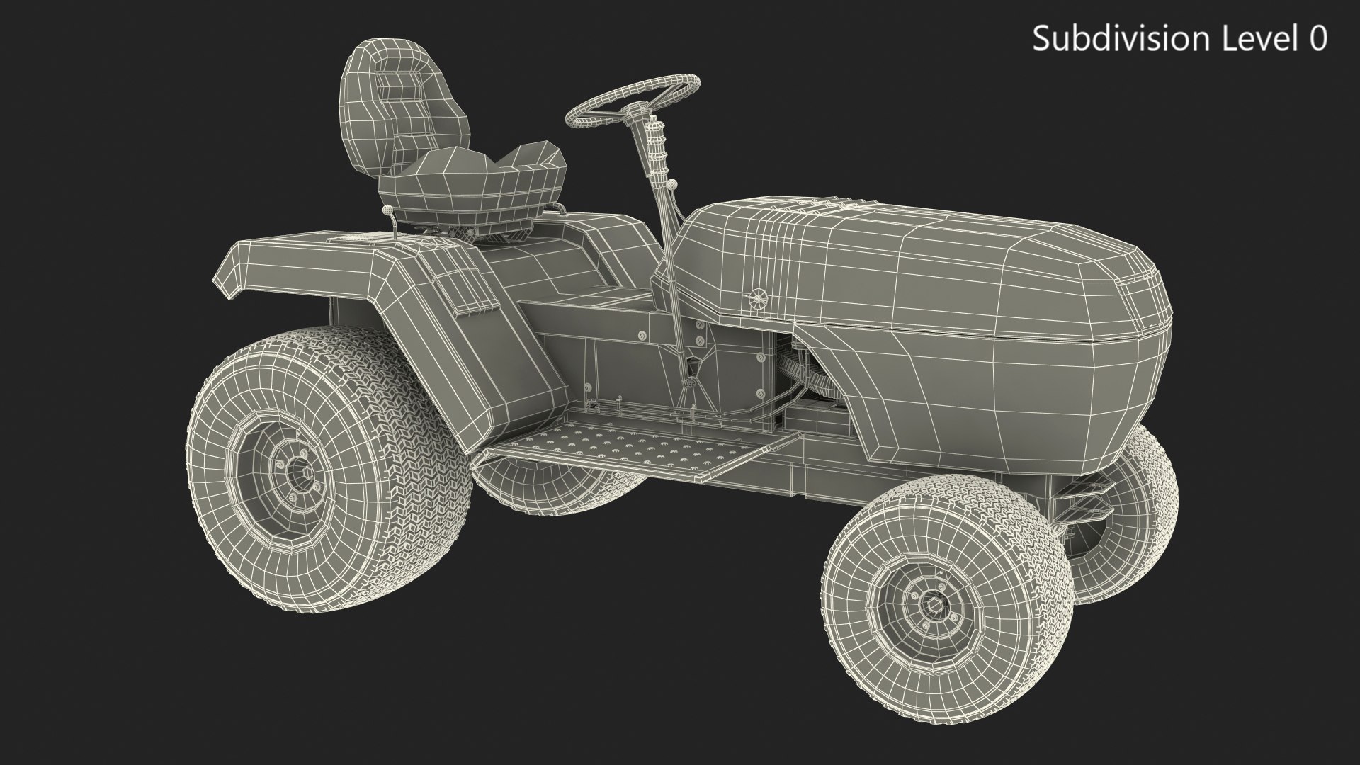 3D model Mini Tractor Rigged for Maya - TurboSquid 2137668